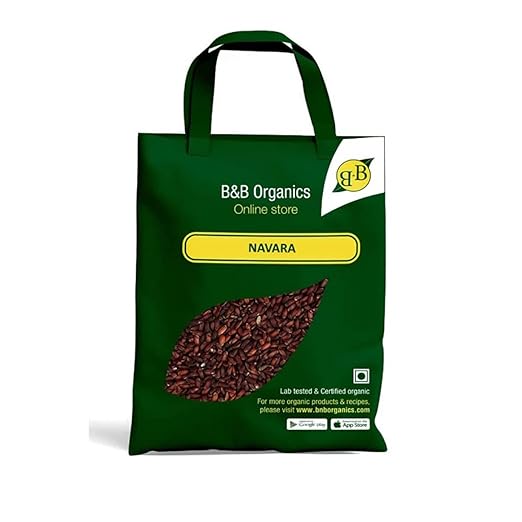 B&B Organics Navara Red Rice (5 Kg) Njavara Rice | Njavara Red Rice ...