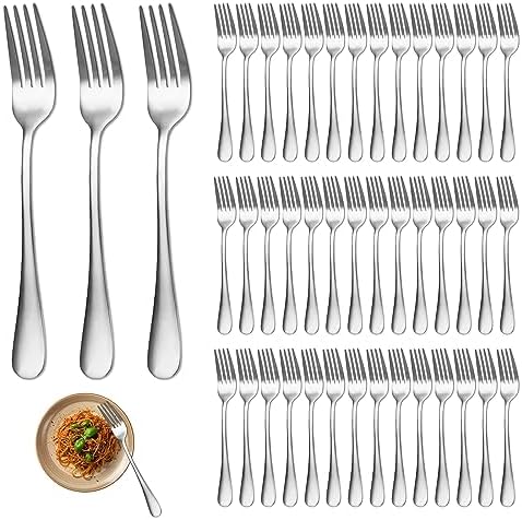 DAJAVE 48-Piece Table Forks, Dessert Forks, Set of Small Forks, Fruit ...