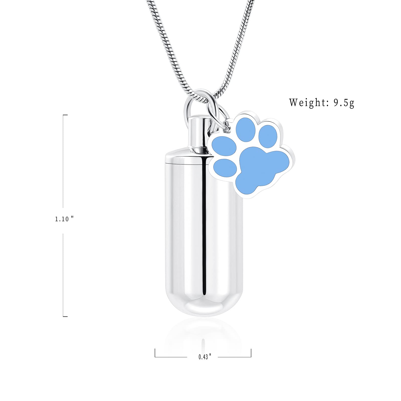 Snapklik.com : Oinsi Pet Cremation Necklace For Ashes