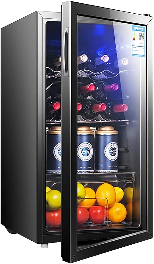 COOLBABY Household Wine Cooler Cabinet Refrigerator Beverage Four-layer ...
