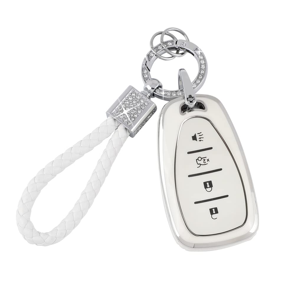 Amazon.com: PIFOOG White Key Fob Cover for Chevy Chevrolet Malibu ...