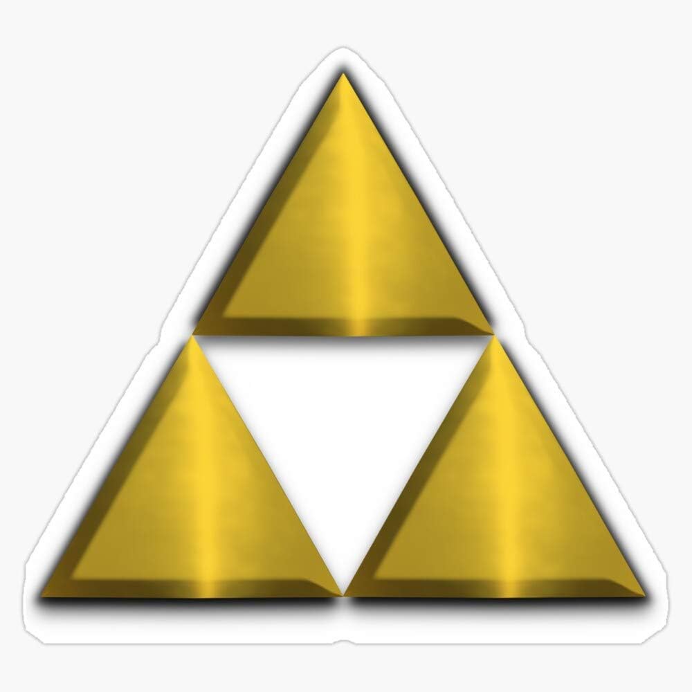 Amazon.com: Triforce Tee (Large) Vinyl Waterproof Sticker Decal Car ...