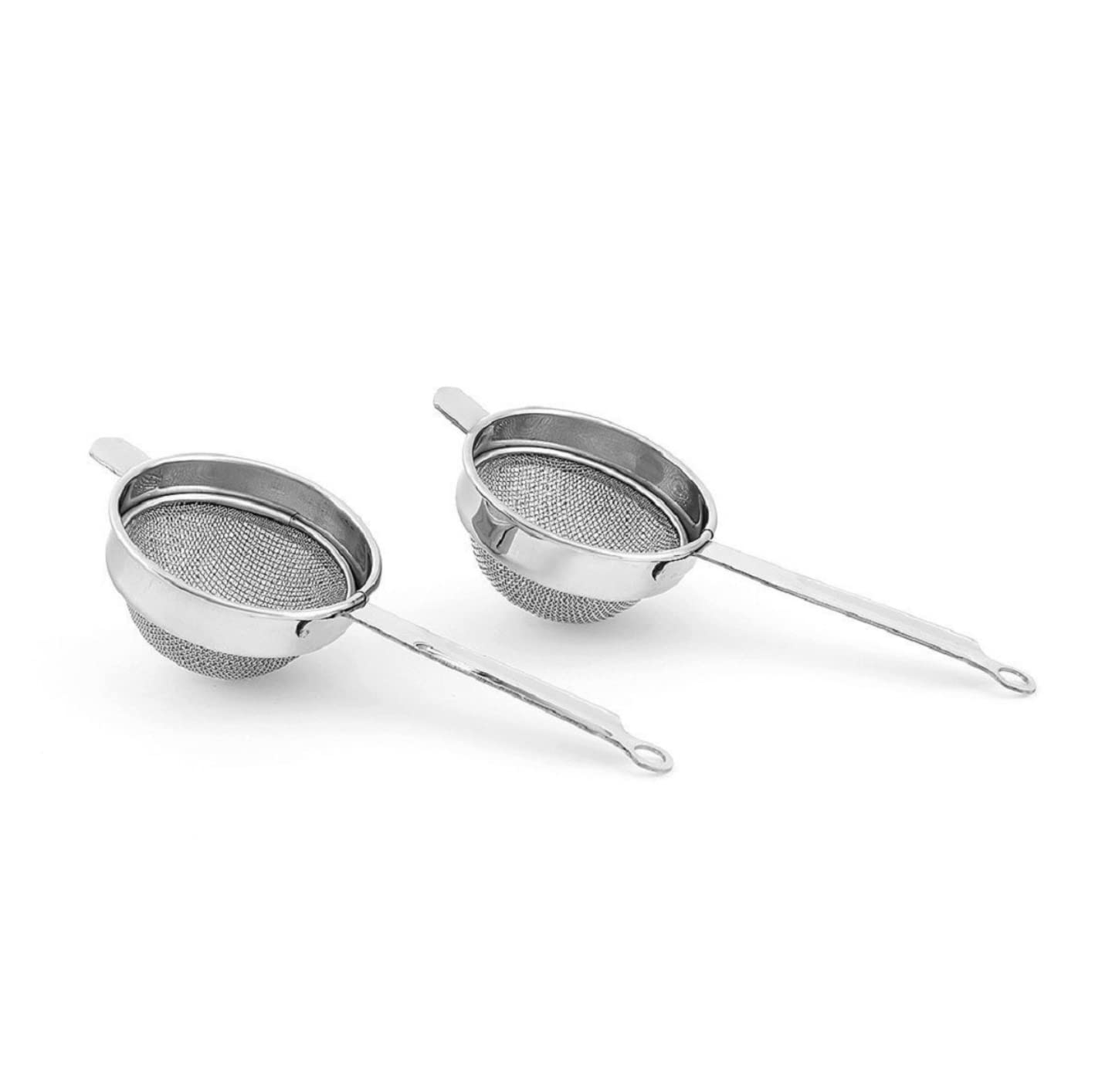 Buy TMT- Stainless Steel Tea Strainers Pack of 2 Chalni (channi), 10 cm ...