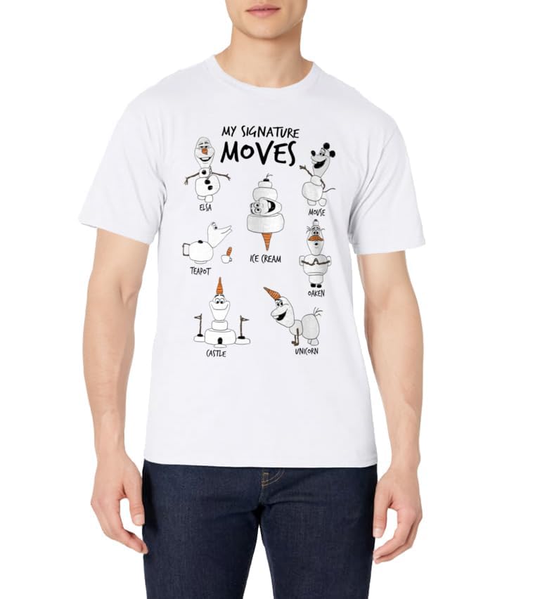 Snapklik.com : Frozen 2 Olaf My Signature Moves Character Textbook T-Shirt