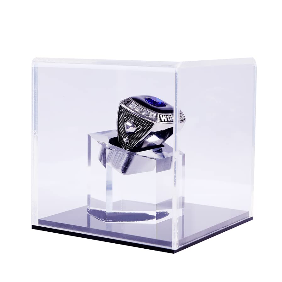 Amazon.com: Championship Ring Display Case Box 1 Slot - Football ...