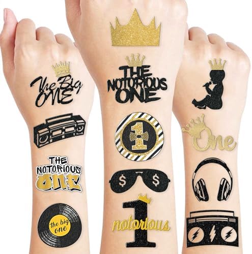 Amazon.com : Serencatcher 144pcs Hip Hop Temporary Tattoos, 90s Hip Hop ...