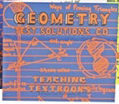 Teaching Textbooks Geometry Test Solutions CD: Greg Sabouri: Amazon.com ...