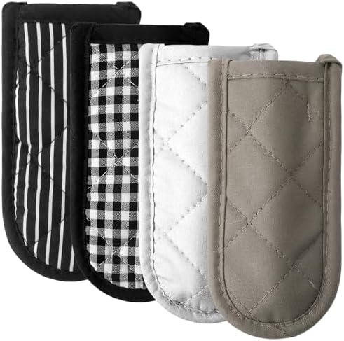 4 Pieces Hot Pan Handle Sleeves, Pan Handle Heat Protector Heat ...