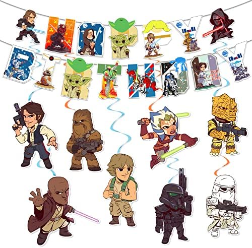Amazon.com: Star War Birthday Decorations, Star War Happy Birthday ...