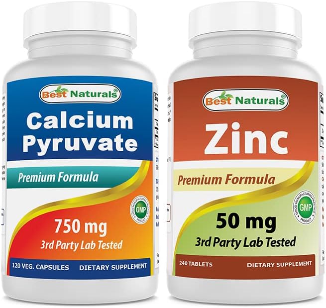 Amazon.com: Calcium Pyruvate Powder 8 OZ & Zinc Gluconate 50mg : Health ...