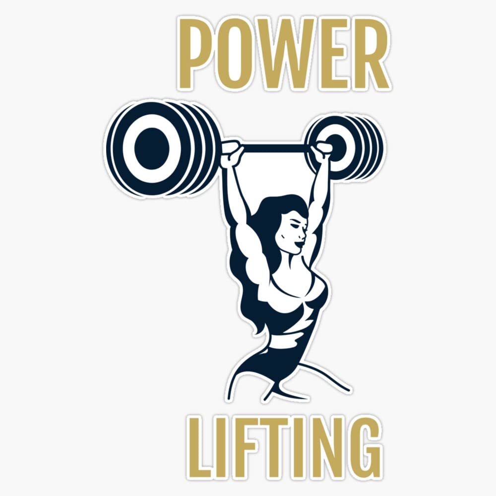 Amazon.com: Female Powerlifter Sticker Bumper Sticker Vinyl Decal 5 ...