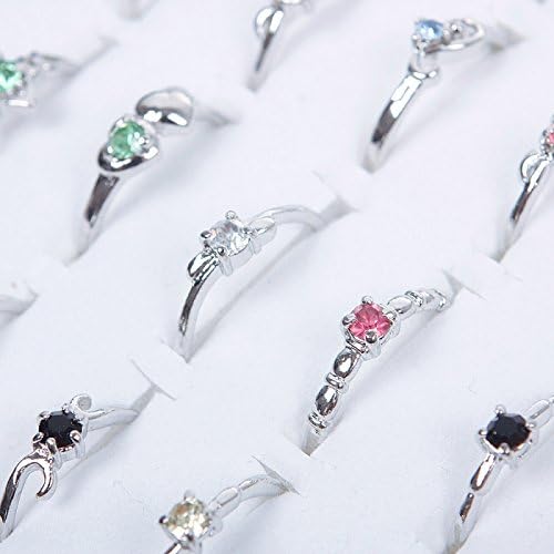 Amazon.com: Woman Wholesale Lots 30pcs Rhinestone Assorted Silver ...