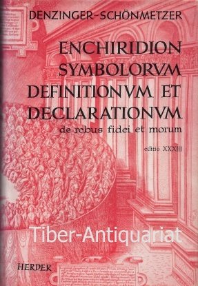 Amazon.com: Enchiridion Symbolorum Definitionum et Declarationum de Rebus Fidei et Morum ...