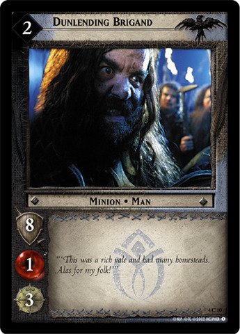 Buy Lord of the Rings TCG - Dunlending Brigand - The Two Towers Online ...