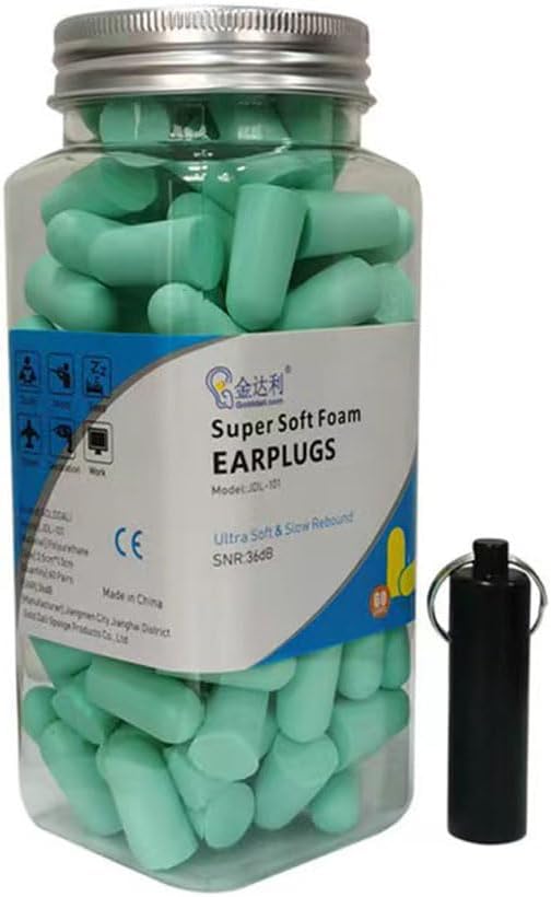 Ear Plugs for Sleep, ibforcty Super Soft Foam Ear Plugs, 38 db Highest ...