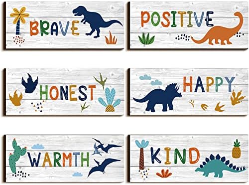Amazon.com: Geyoga 6 Pcs Dinosaur Room Decor for Boys Dinosaur Wall ...