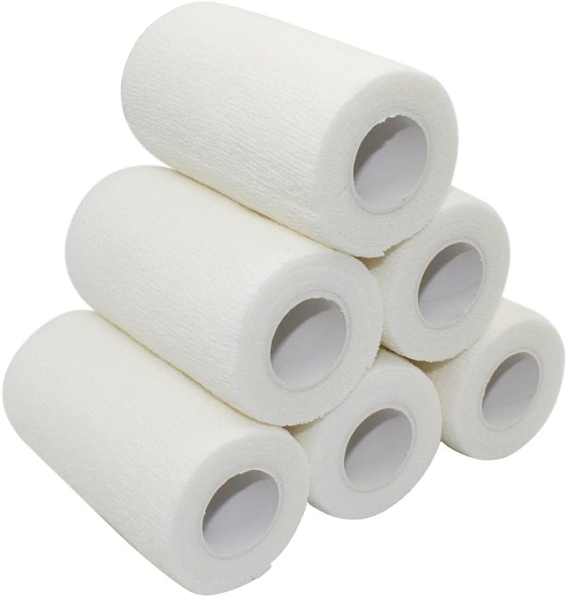 Amazon.com: 24 Pack White Self Adhesive Bandage Wrap, 4 Inch Medical ...