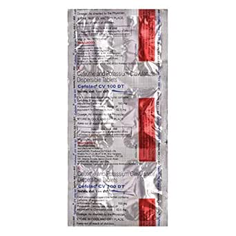 Cefolac CV 100 DT - Strip of 6 Tablets : Amazon.in: Health & Personal Care