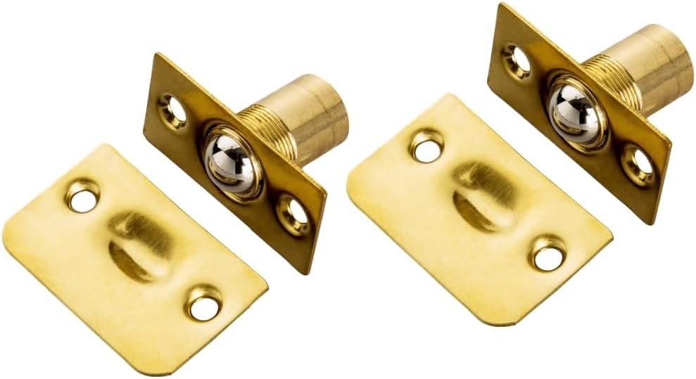 Luvilly 2 Pack Gold Ball Catch Door Hardware,Brass Top Door Ball Catch ...