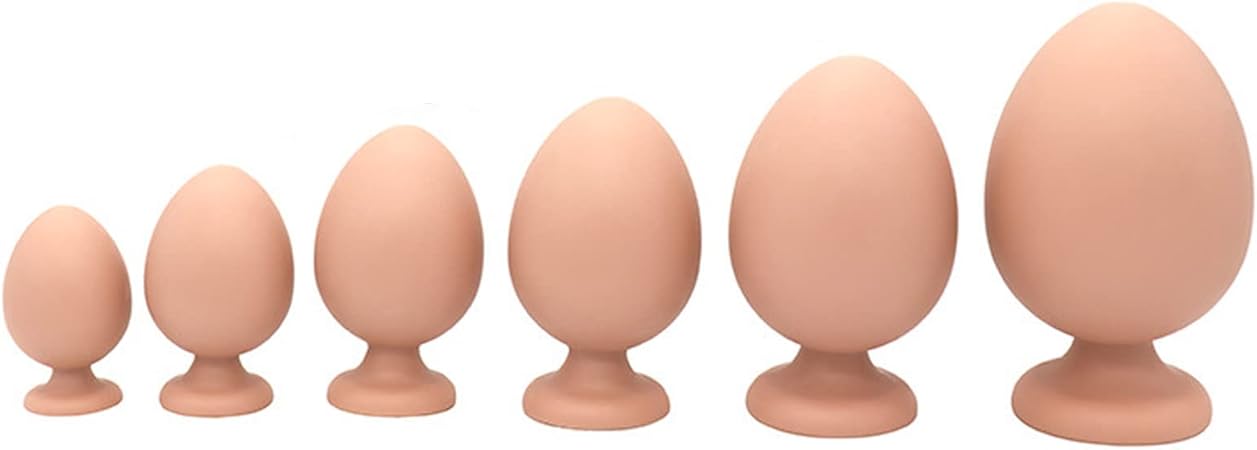Amazon | Tsukitoy アナルプラグ巨大ディルド 極太 アナルビーズ 卵形 あなるぷらぐ 男性用 女性用 巨大プラグ 防水 丸型台座付き あだるとグッズ 6個セット ...