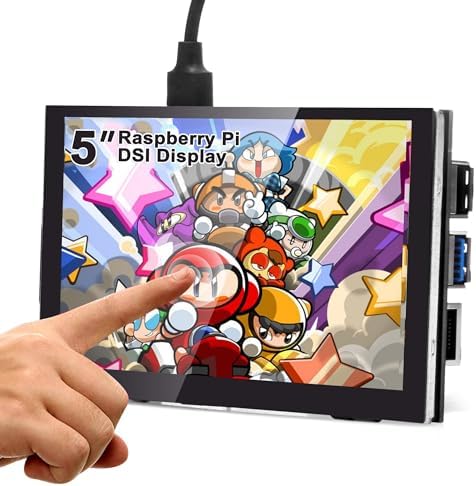 Amazon.com: OSOYOO 5 inch Touchscreen RPi5 Monitor for Raspberry Pi DSI ...
