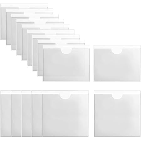 Self-Adhesive Card Holder 7 * 5cm10 Sheets, 10.5 * 10.5cm6 Sheets, self ...