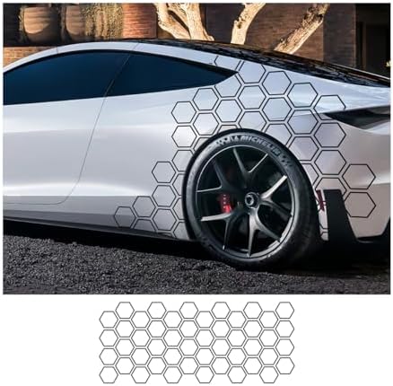 Amazon.com - 52 Grids Car Honeycomb Graphics Stickers Vinyl Graphics ...