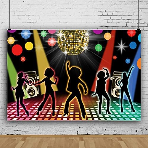 Amazon.com : 7x5ft Discos Party Backdrop,Discos Neon Adults Back to 60s ...