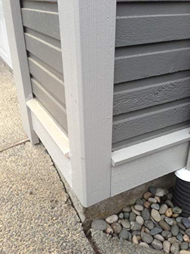 Amazon.com: 2 Vinyl Exterior Outside Corner Posts Wall Cornerguard 60 ...
