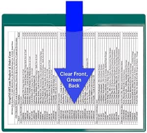 Amazon.com : StoreSMART - File Jackets - 10-Pack - Green Plastic Back ...