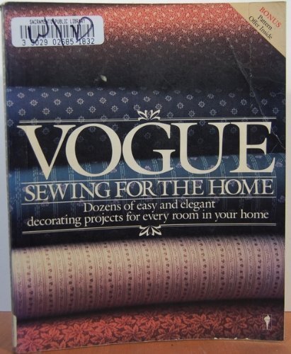 Vogue Sewing for the Home (Perennial library) by Peggy Bendel (1987-11 ...