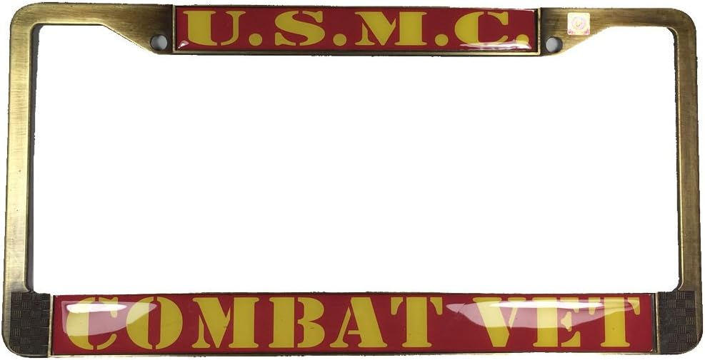 Amazon.com: US Marine Corps Veteran License Plate Frame | Perfect ...