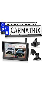 CARMATRIX Funk Solar Auto Rückfahrkamera solarbetrieben im ...