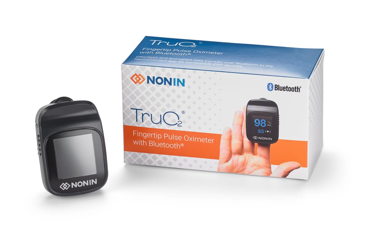 Amazon.com: Nonin TruO2 Model 3245 Bluetooth Wireless Fingertip Oxygen ...