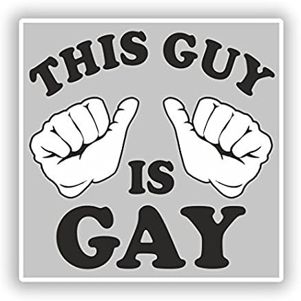 Amazon.com: This Guy Is Gay Vinyl Stickers - Sticker Graphic - Auto ...