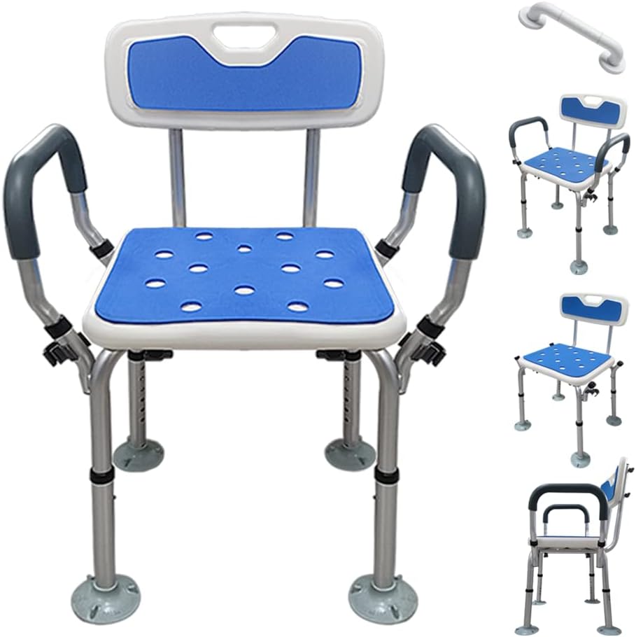 Amazon.com: Shower Chair with Arms and Back Shower Chair for Inside ...