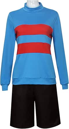Amazon.com: Cos-Animefly Striped Green Sweatshirt Costume with Black ...