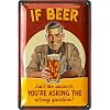 Amazon.com: LANOLU Vintage Beer Sign - BEER IS THE ANSWER - Beer Signs ...