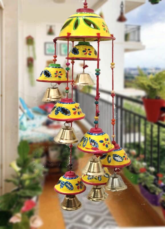 Delta Creation Decor Rajasthani Painting Design 7 Bells Decorative ...