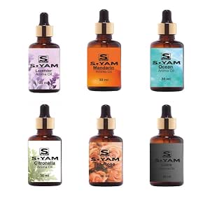 S.YAM Aroma Oil Lavender, Mandarin, Ocean, Citronella, Tea Rose, Cobra ...