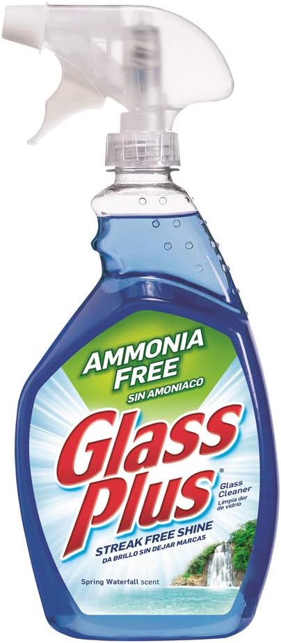 Amazon.com: Glass Plus Glass Cleaner, 32 FL Oz Bottle, Multi-Surface ...