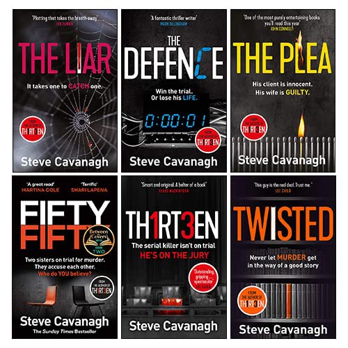 Steve Cavanagh 6 Books Collection Set(The Defence, The Plea, The Liar ...