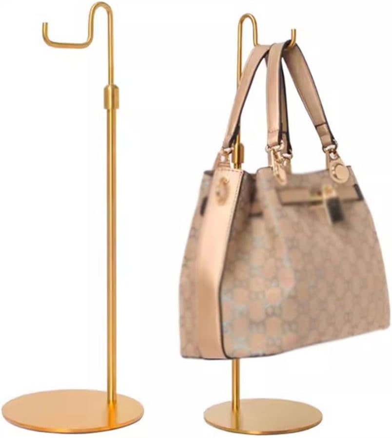 Amazon.com: HamoM Purse Display Stand Gold Stainless Steel Handbag ...