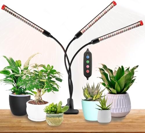 Amazon.com: FECiDA Clip On Grow Lights for Indoor Plants 1000 Lumen 9W ...