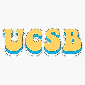 Amazon.com: Ucsb Bumper Sticker Window Vinyl Decal 5" : Automotive
