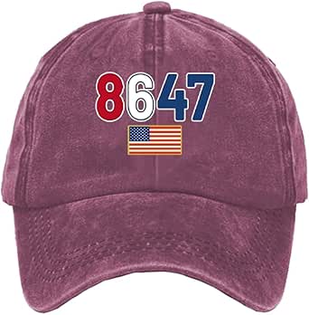 8647 Cap Vintage 86 47 Hat Pro Immigration Cap Retro Graphic Unisex ...