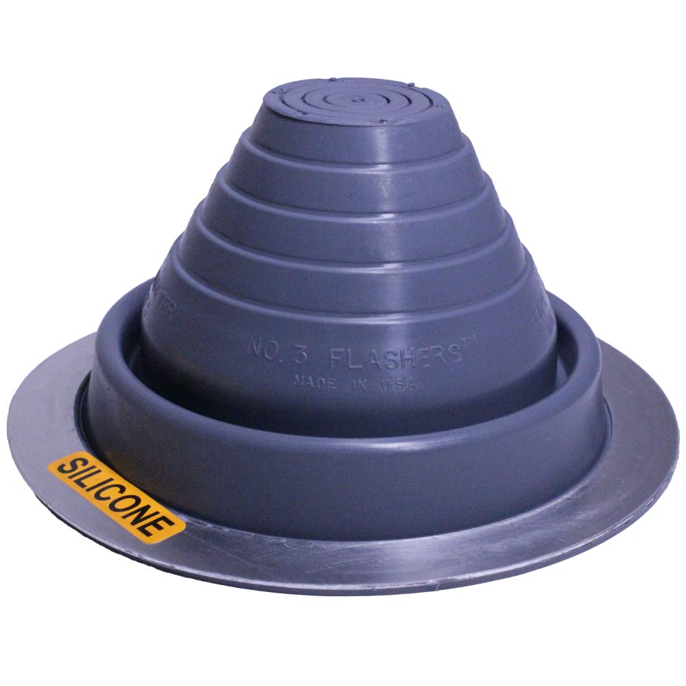 Snapklik.com : Flashers #3 Silicone Grey High Temp Round Flexible Roof ...