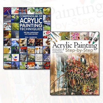 Acrylic Painting Techniques 2 Books Bundle Collection (Compendium of ...