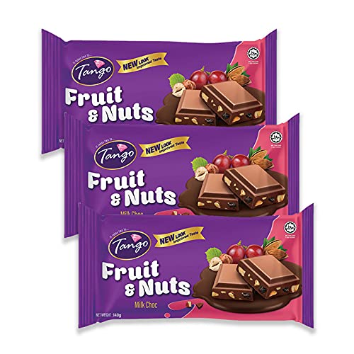 Tango Milk Choco with Fruit & Nut 140g - Pack of 3 | Mouth Melting Milk ...