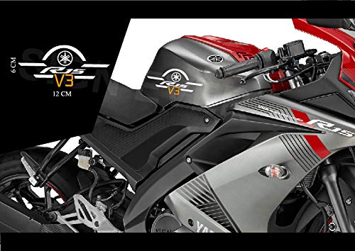 SIGN EVER Yamaha R15 V3 Side Tank Logo Bike Stickers Graphics for Sides ...